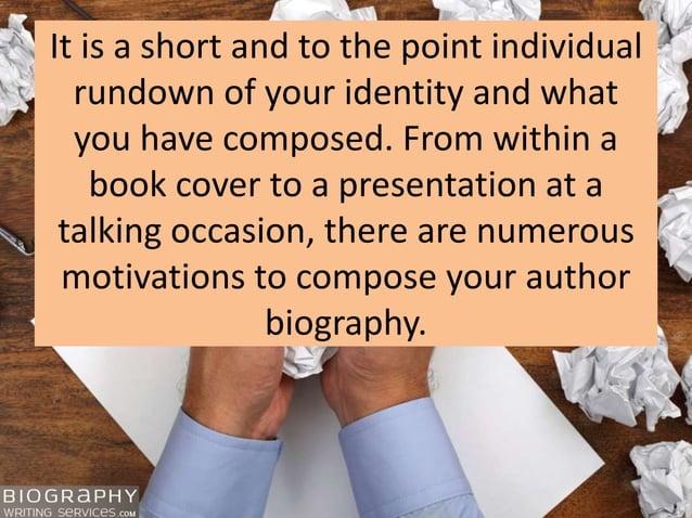 Bios Professional How to Write a Perfect Biography for Different ...