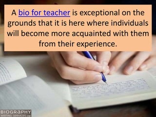 Bios Professional How to Write a Perfect Biography for Different ...
