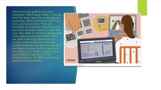 BIOS Setup Utility Access Keys for Popular Computer.pptx