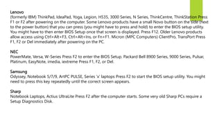 BIOS Setup Utility Access Keys for Popular Computer.pptx