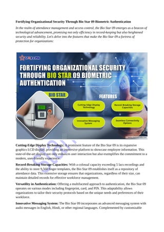 Bio Star 09 Biometric Authentication | PDF