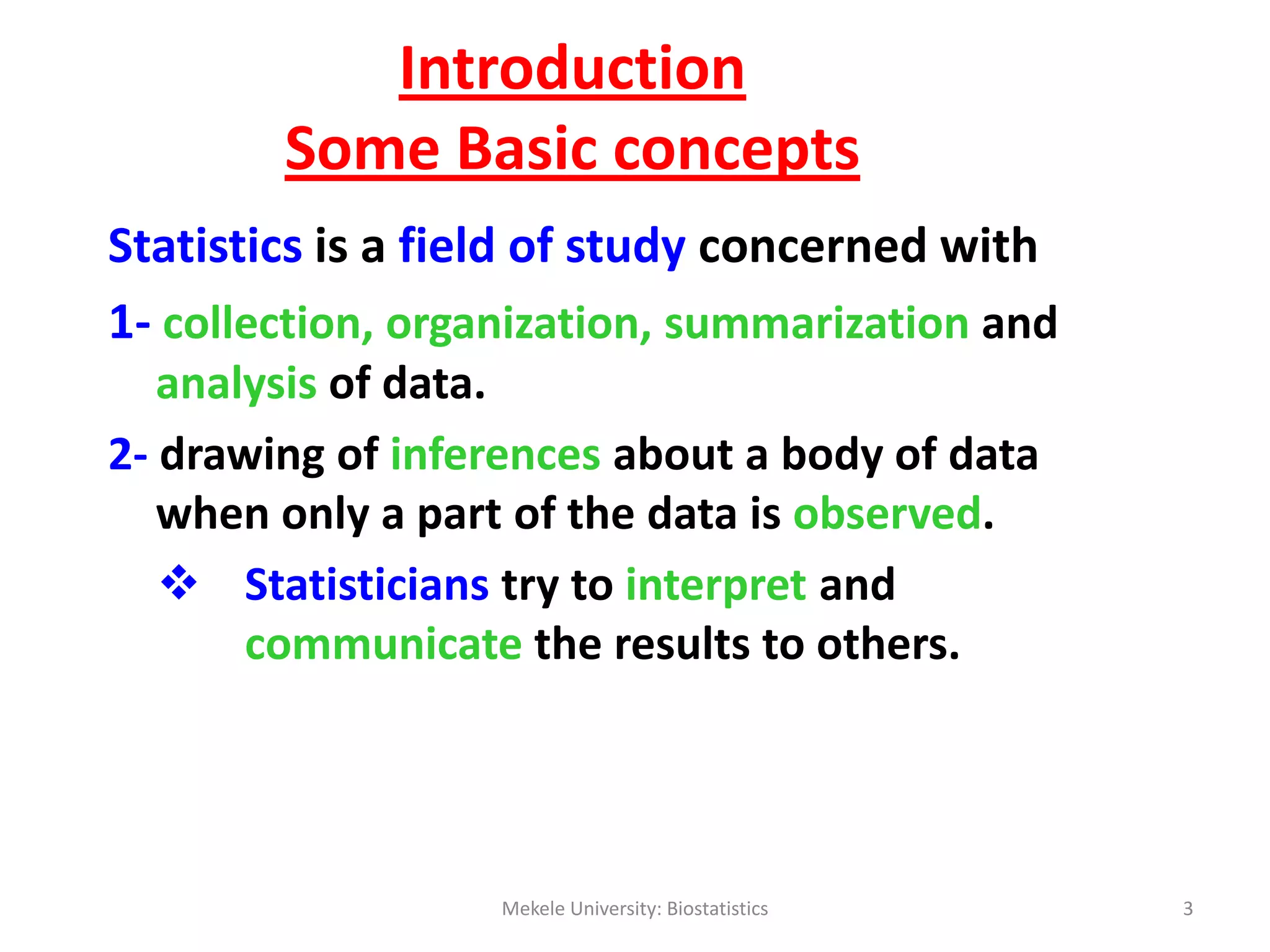 INTRODUCTION TO BIO STATISTICS | PPTX
