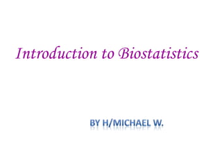INTRODUCTION TO BIO STATISTICS | PPTX