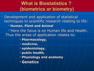 Development and application of statistical techniques.ppt