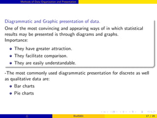 Biostatistics methods of data organisation and presentation | PDF