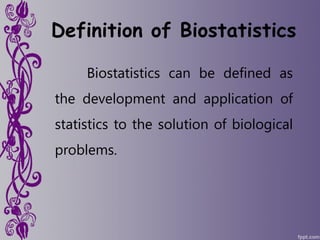 Biostatics introduction history and application | PDF