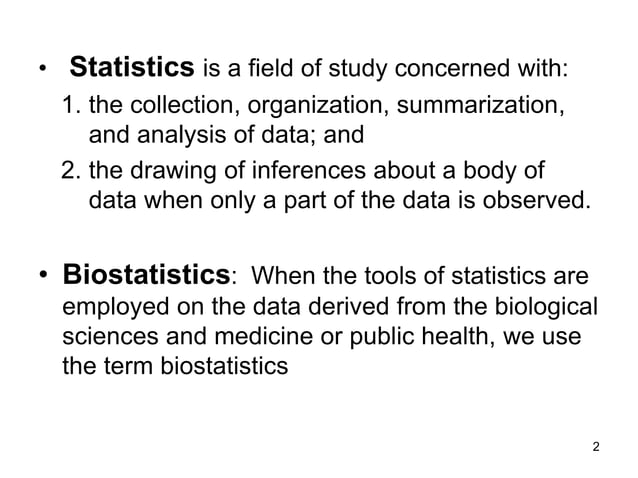 Advanced Biostatistics presentation pptx | PPTX | Physics | Science
