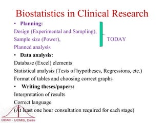 Biostatistics in Clinical Research | PPT