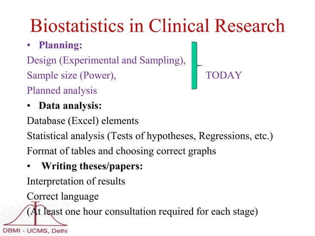 Biostatistics in Clinical Research | PPT | Science