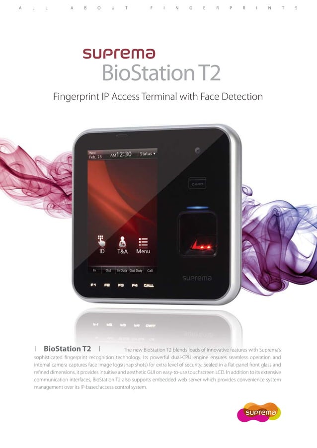 Suprema Bio Station T2 | PDF