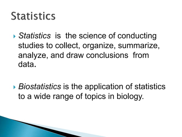 Biostatistics | PPTX