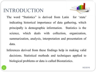 Biostatistics | PPTX