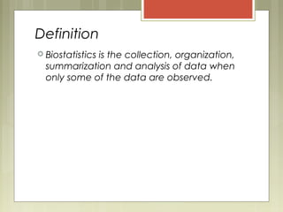 Biostatistics | PPT