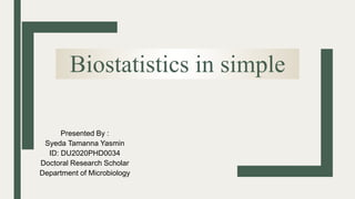 Biostatistics | PPTX