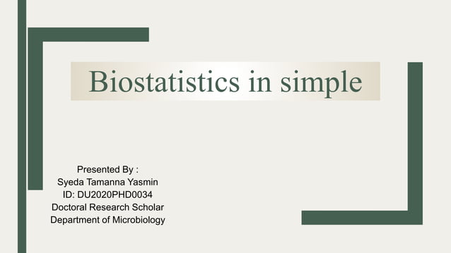 Biostatistics | PPT