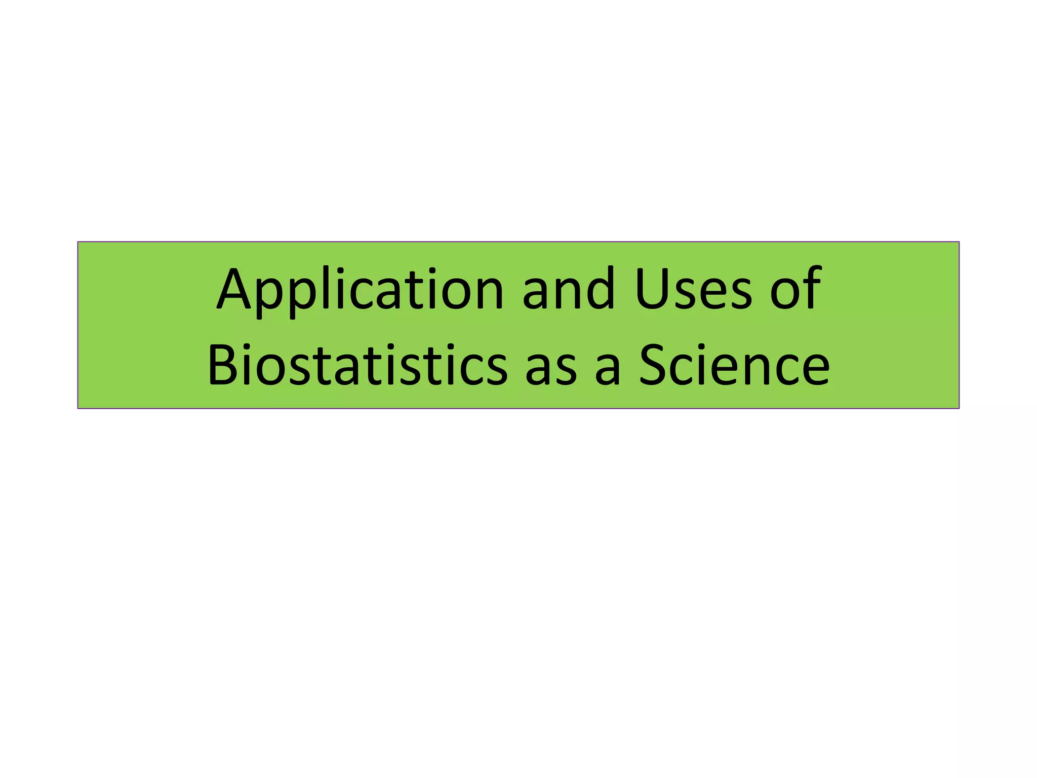 Biostatistics | PPTX