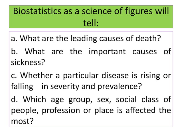Biostatistics | PPTX