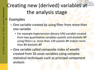Biostatistics - Lecture 2 - Observations, variables and data organization.pptx