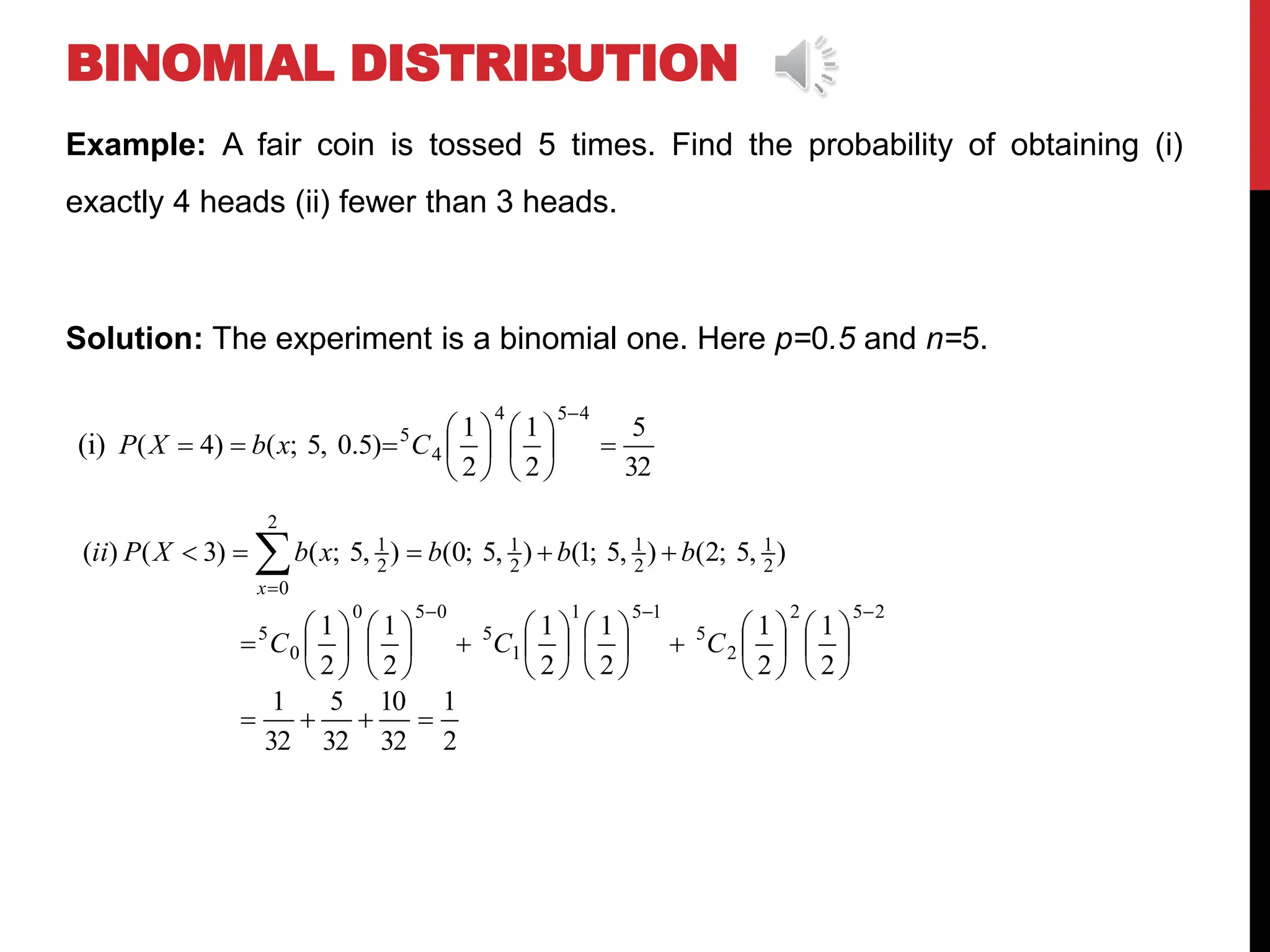 Biostatistics-Week 6.pptx_ Binominal Distribution | PPT
