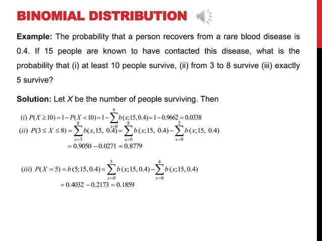 Biostatistics-Week 6.pptx_ Binominal Distribution | PPT