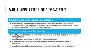 Biostatistics notes for Masters in Public Health | PDF