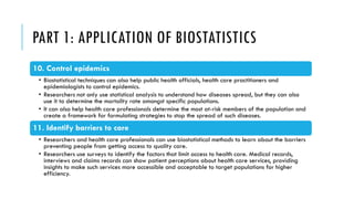 Biostatistics notes for Masters in Public Health | PDF