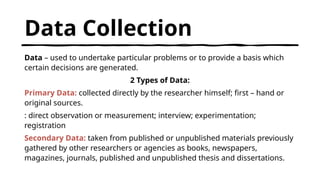 Chapter 3: Data Collection and Presentation | PPTX
