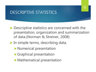Biostatistics and data analysis | PPTX