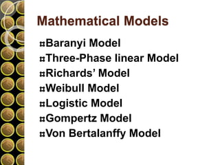 Modelling of Bacterial Growth | PPT