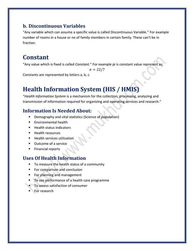 Biostatistics (Basic Definitions & Concepts) | SurgicoMed.com | Lung ...
