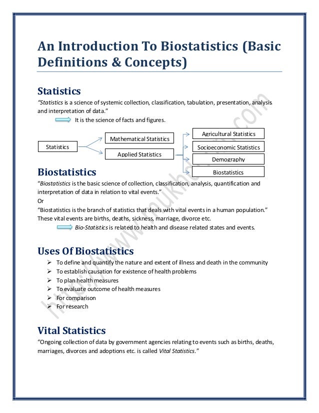 Biostatistics (Basic Definitions & Concepts) | SurgicoMed.com Biostatistics (Basic Definitions & Concepts) | SurgicoMed.com