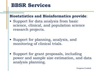 Biostatistics & Bioinformatics | PPT