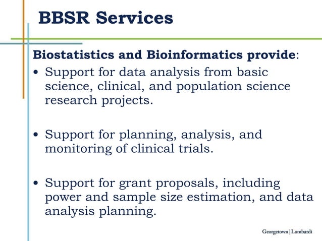 Biostatistics & Bioinformatics | PPT