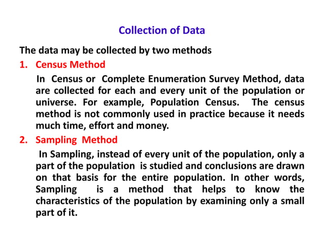 Biostatistics Collection of Data and Sampling Techniques SMG.pptx | Science