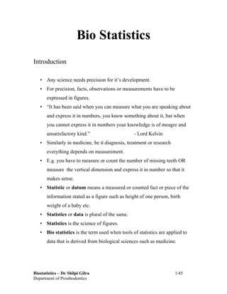 Biostatistics | DOC
