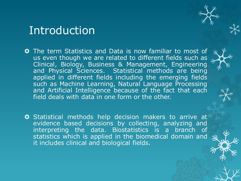 Biostatistics explored through r software