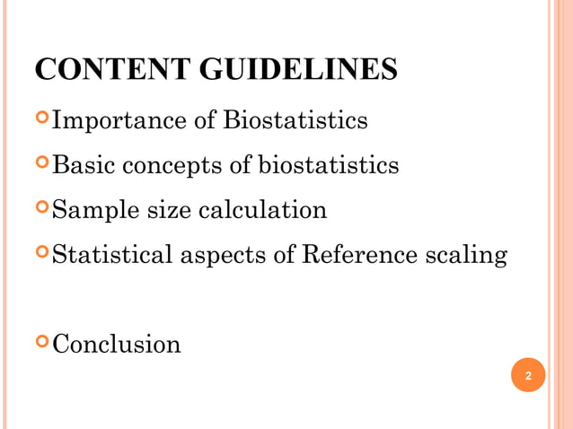 Biostatistics in Bioequivalence | PPT
