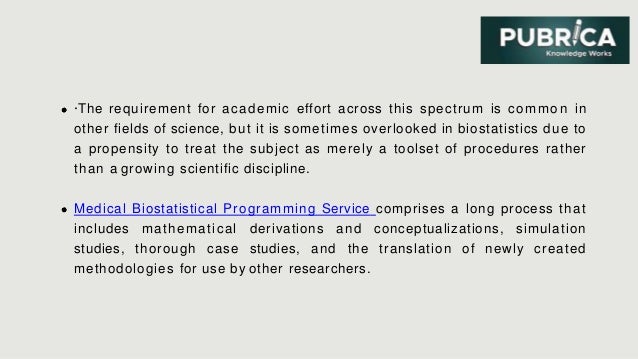 Biostatistics is a critical subject in current health data research – pubrica | PPT