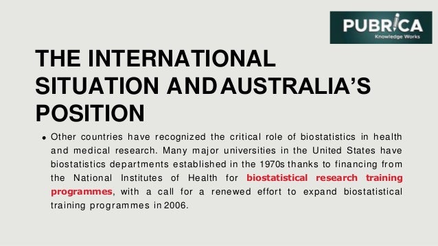 Biostatistics is a critical subject in current health data research – pubrica | PPTX