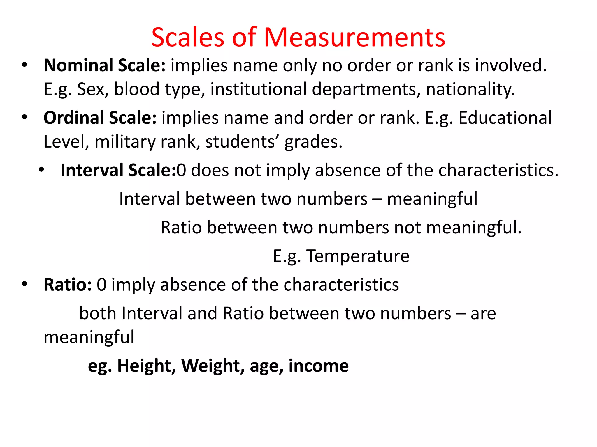 Biostatistics lec 2 variables and scales of measurement | PPTX