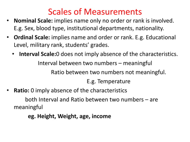 Biostatistics lec 2 variables and scales of measurement | PPTX