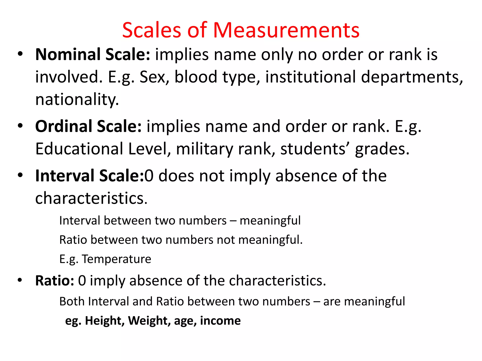Biostatistics lec 2 variables and scales of measurement | PPTX
