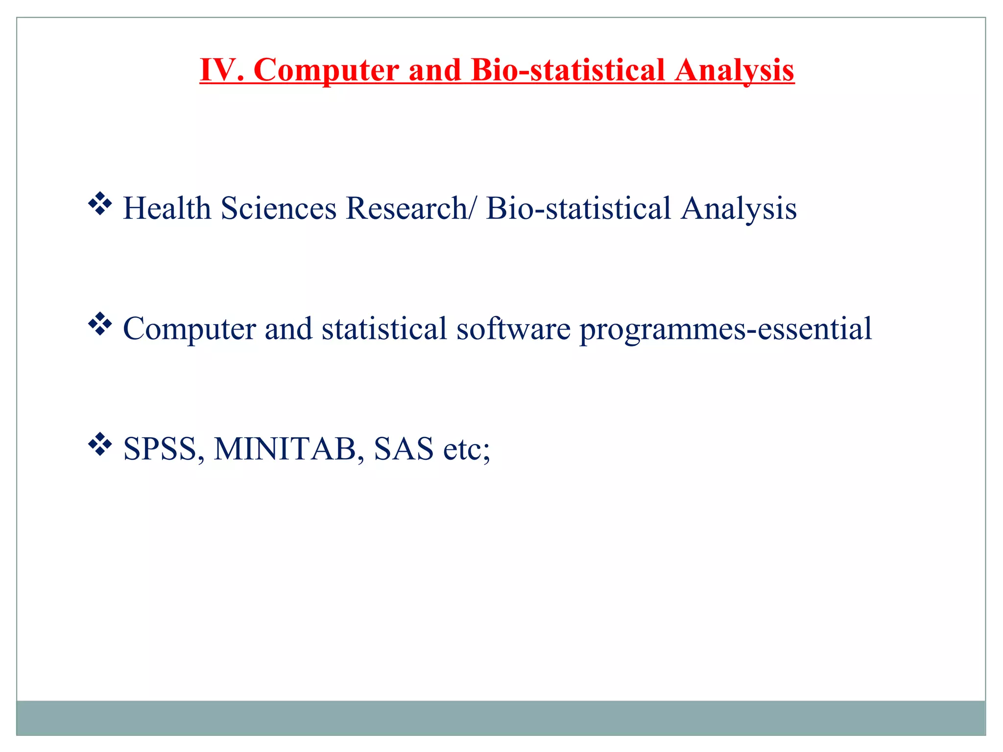 role of Biostatistics (new) | PPT