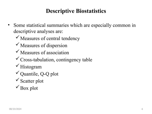 Biostatistics ppt.pptx teaching handout of statistics | PPT