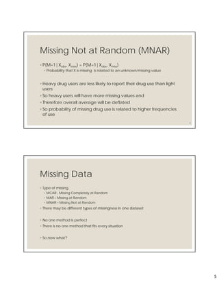 Biostatistics Workshop: Missing Data | PDF