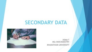 Secondary data | PPTX