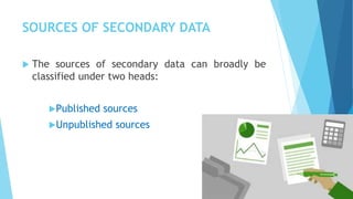 Secondary data | PPTX