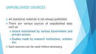 Secondary data | PPTX