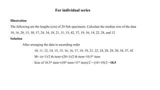 Biostatistics and its application along with problems and solutions | PPTX