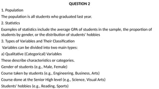 biostatistics, the definition of a sample and the types of sampling | PPTX